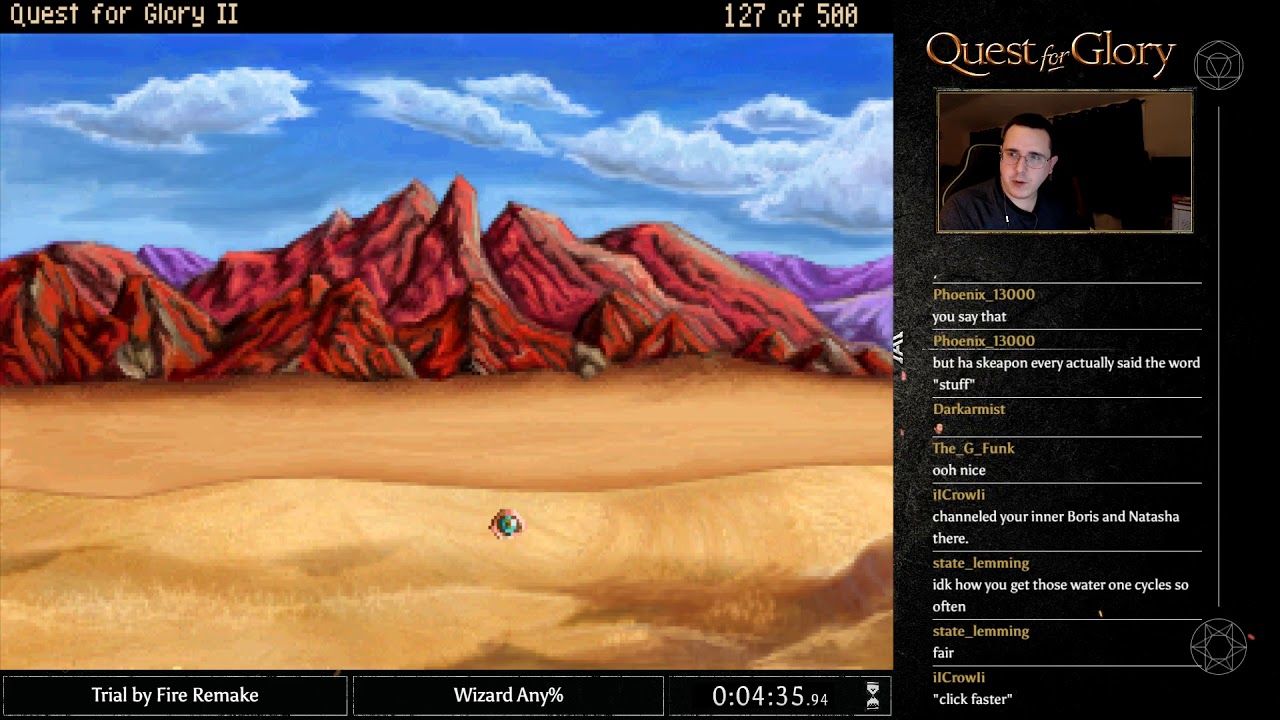 Quest for Glory II: Trial by Fire Remake Wizard Any% [9:03] - YouTube