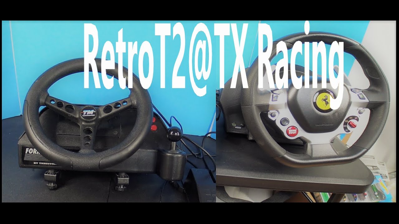Thrustmaster T2(RetroTech) with TX-300(XboX-One) & PC - YouTube