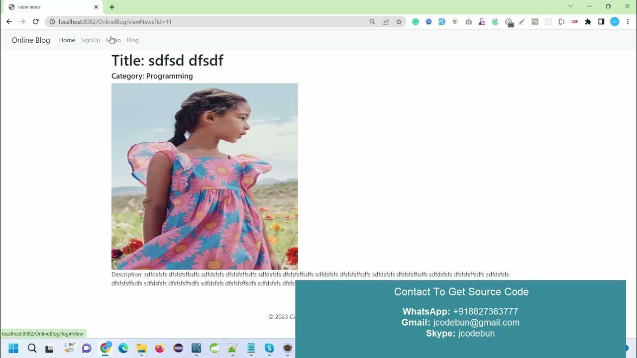 Online Blog Management project in spring boot, Hibernate, Jpa and mysql with source code - YouTube