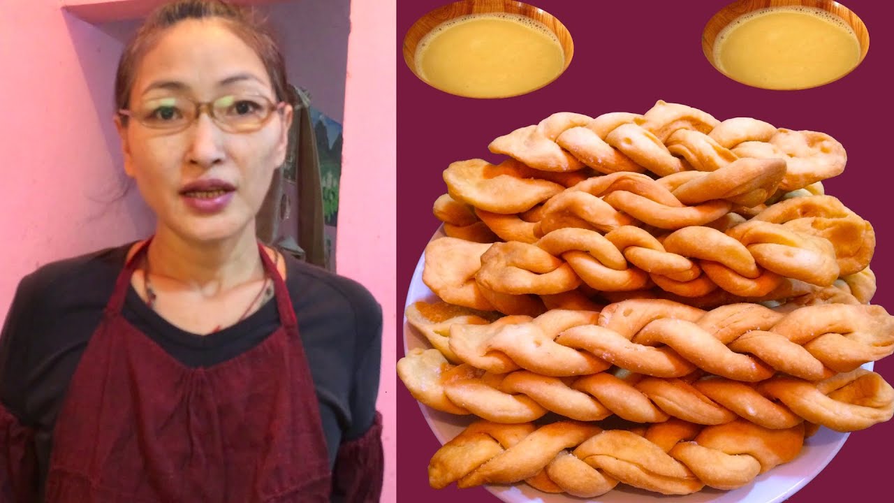 ཁ་ཟས་གང་འདྲ་བཟོ་དགོས་མེ་ལ། How to make Tibetan food Khapse - YouTube