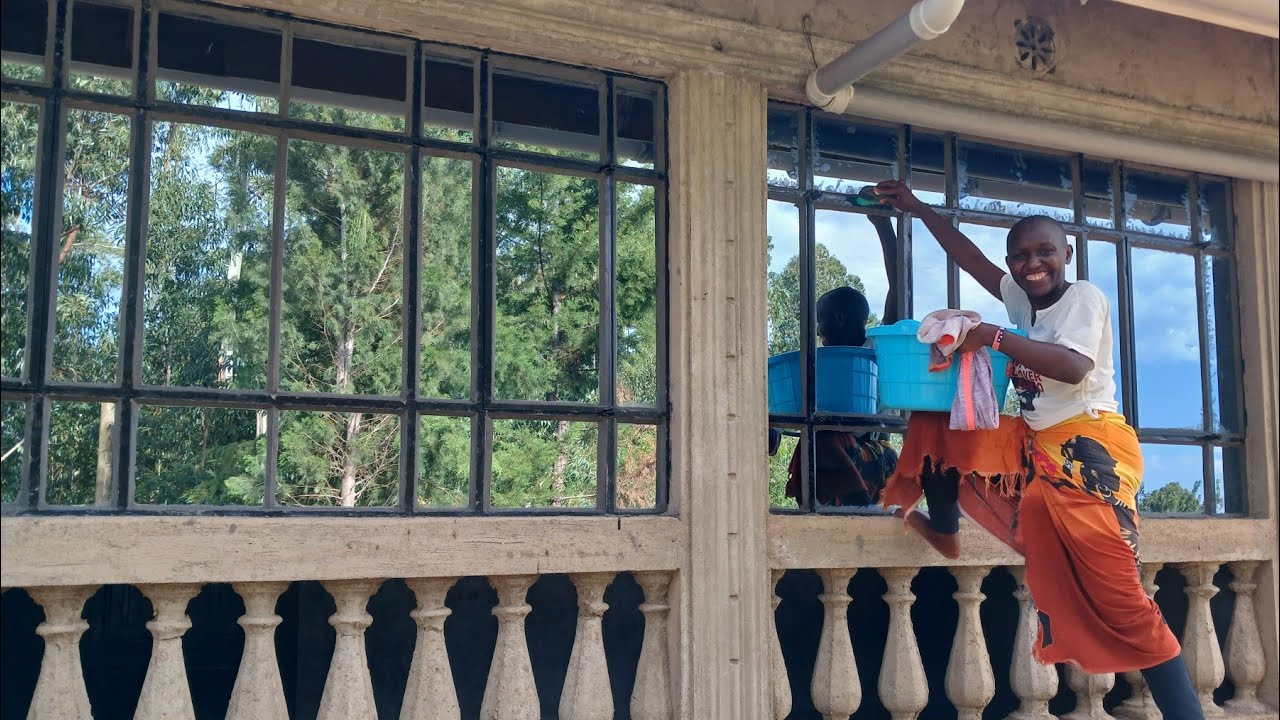 BIG REVEAL 😲Full Cleaning of windows @African serenity Garden ️ - YouTube