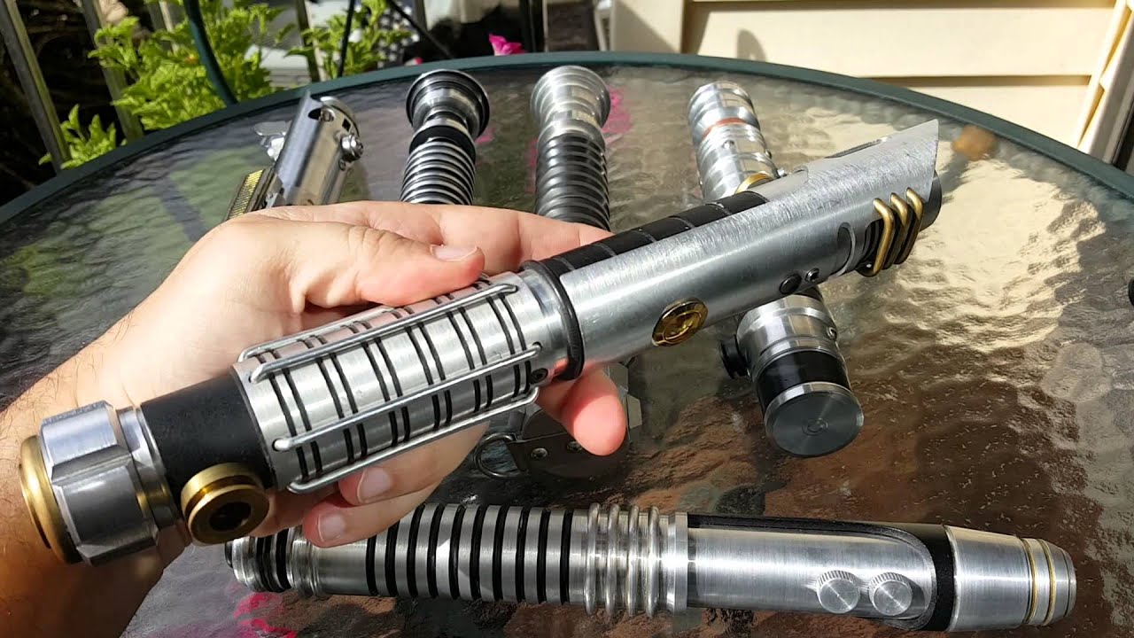 Custom and Replica Lightsaber Hilts - YouTube