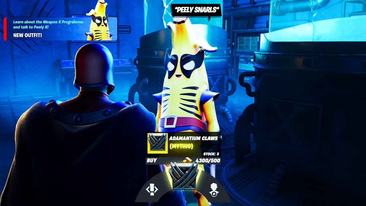 Fortnite ADDED Him in Todays Update! (Peely Wolverine) - YouTube