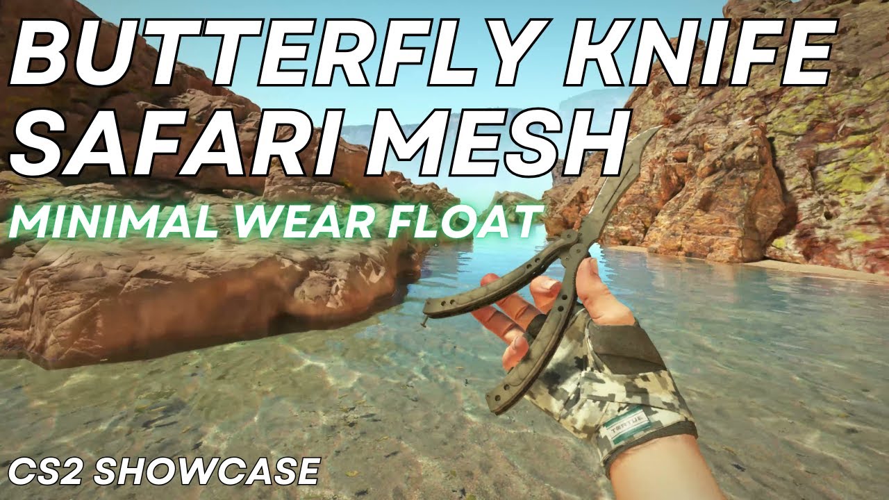 Butterfly Knife Safari Mesh (Minimal Wear) | CS2 Skin Showcase #1130 ...