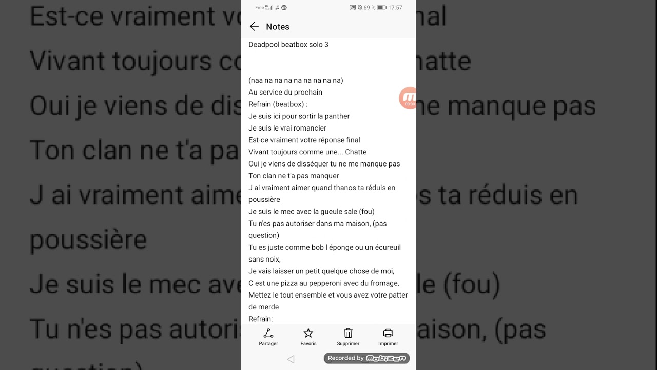 Deadpool beatbox solo 3 lyric français - YouTube