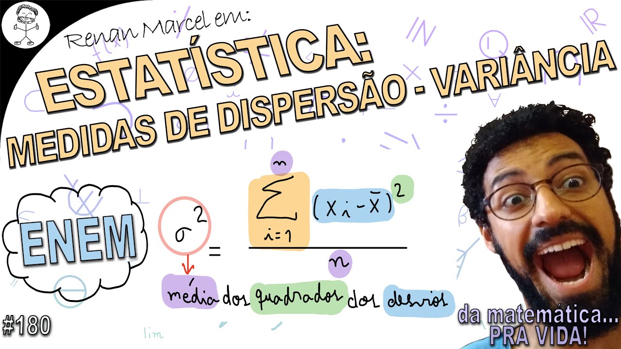 Estatística: medidas de dispersão - VARIÂNCIA / DESVIO PADRÃO - ENEM ...