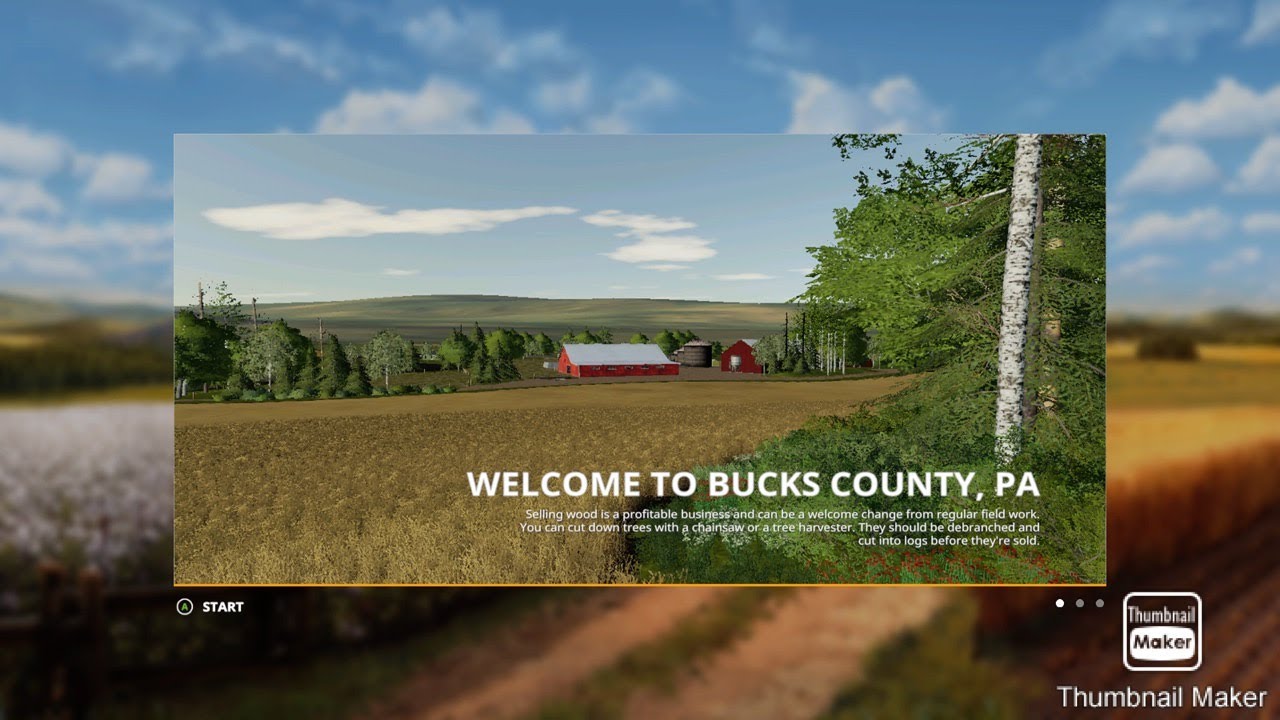 Bucks county PA map fs19 quick tour - YouTube