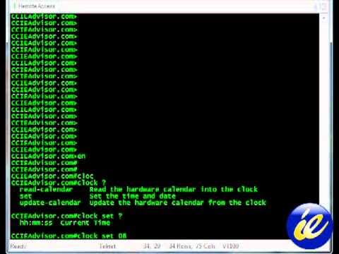 Learn how to set clock on Cisco IOS from ccieadvisor.com - YouTube
