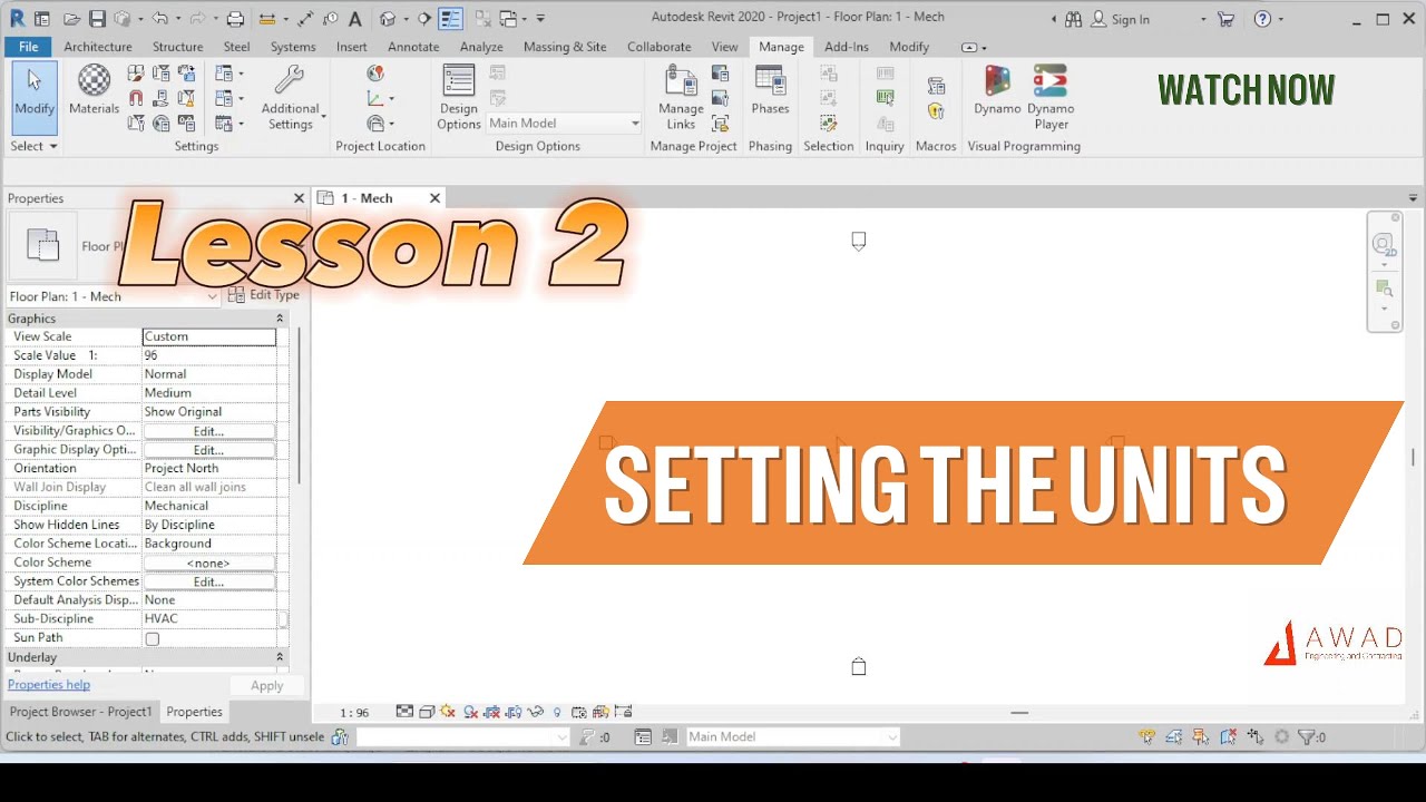 Lesson 2: Learn How to Setting the Units in Revit - tutorial - YouTube