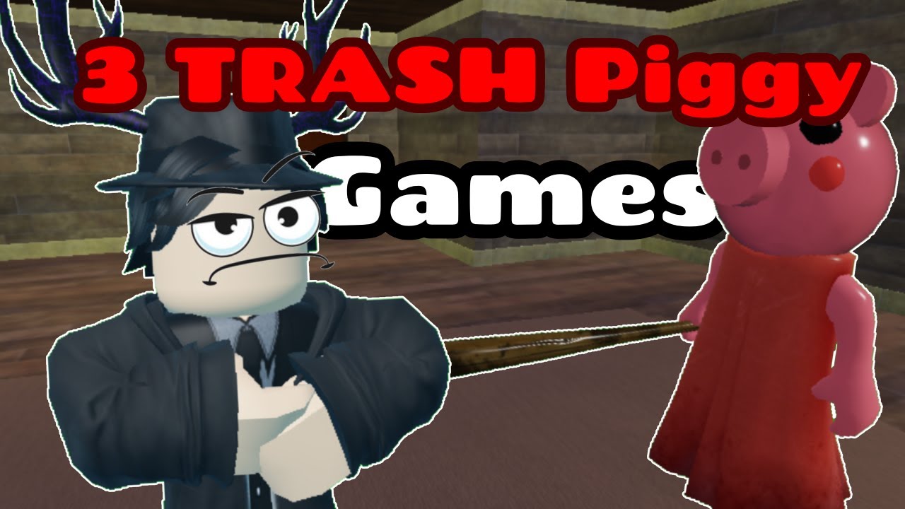 JDLRANGER plays 3 TRASH Piggy Games! - YouTube