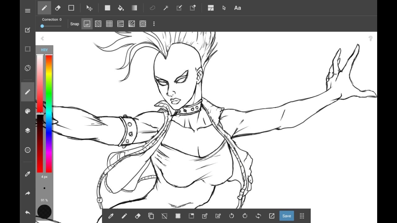 Speed Drawing: Storm X-Men flying fanart original drawing - sketching ...