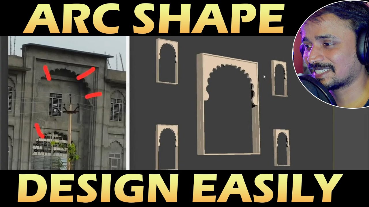 ARC SHAPE DESIGN #3 3DSMAX 😍🤔 kaboomtechx - YouTube