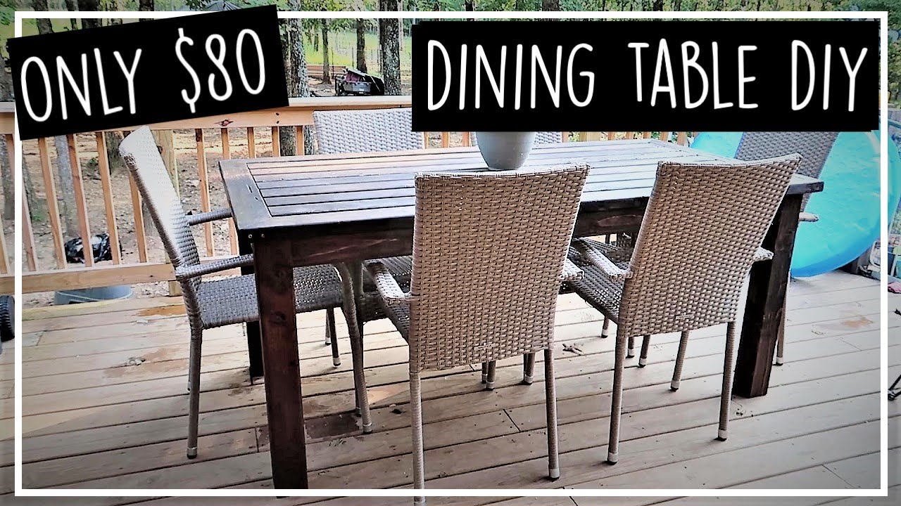 Building Our Outdoor Dining Table - YouTube