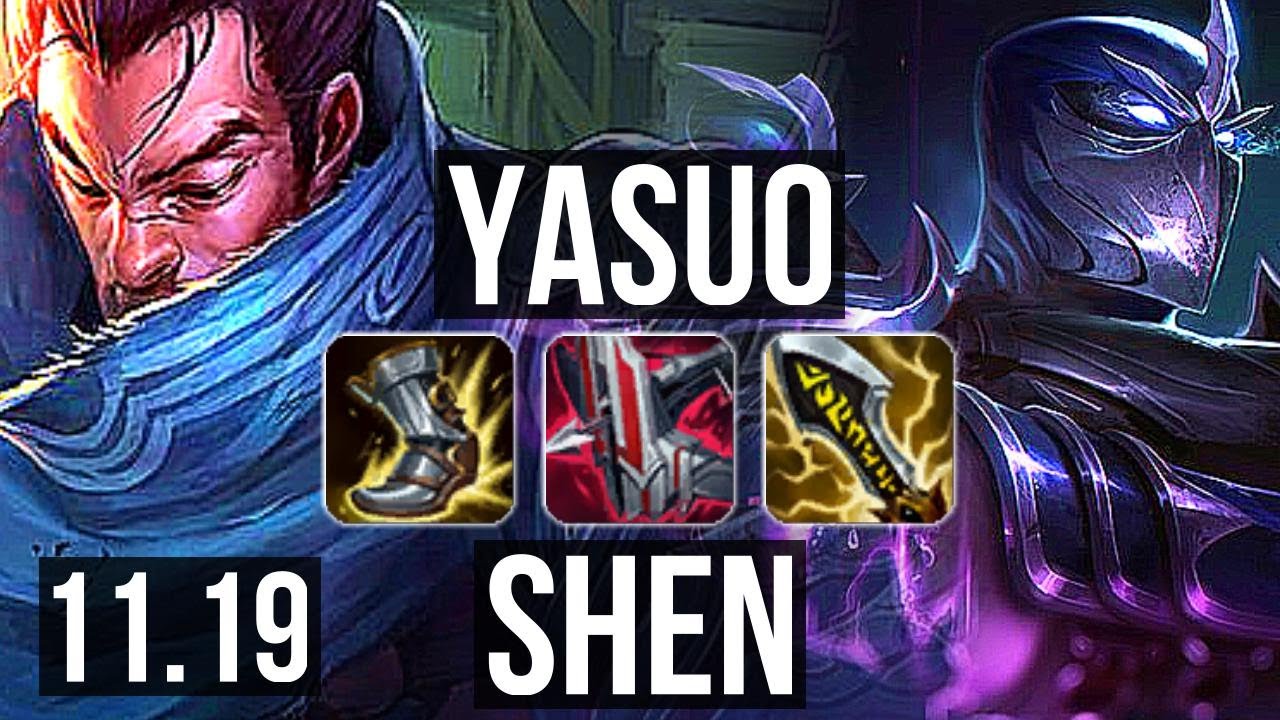 Yasuo Vs Shen Top Quadra 1 3m Mastery 300 Games Dominating Br