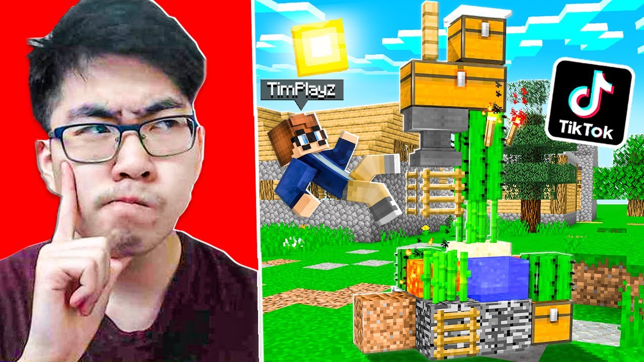 TESTING *VIRAL* TIKTOK MINECRAFT HACKS That BREAKS MINECRAFT! - YouTube