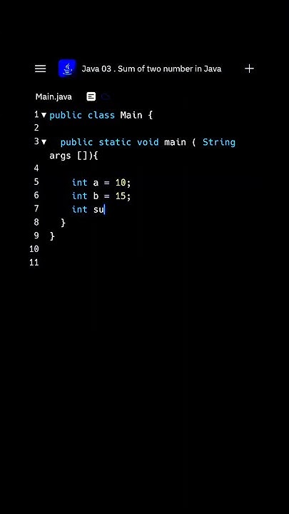 #java03 Sum of two integer in Java - YouTube