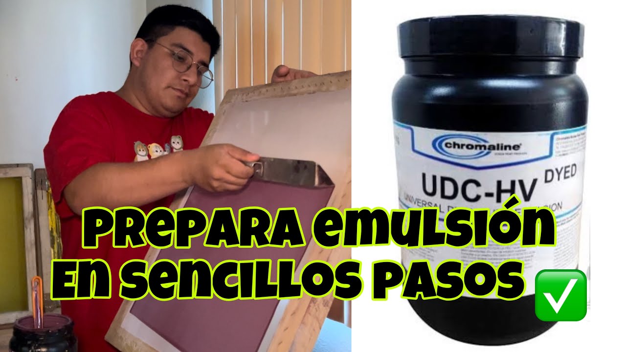 ASÍ SE PREPARA LA EMULSIÓN PASO A PASO/ SERIGRAFÍA - YouTube