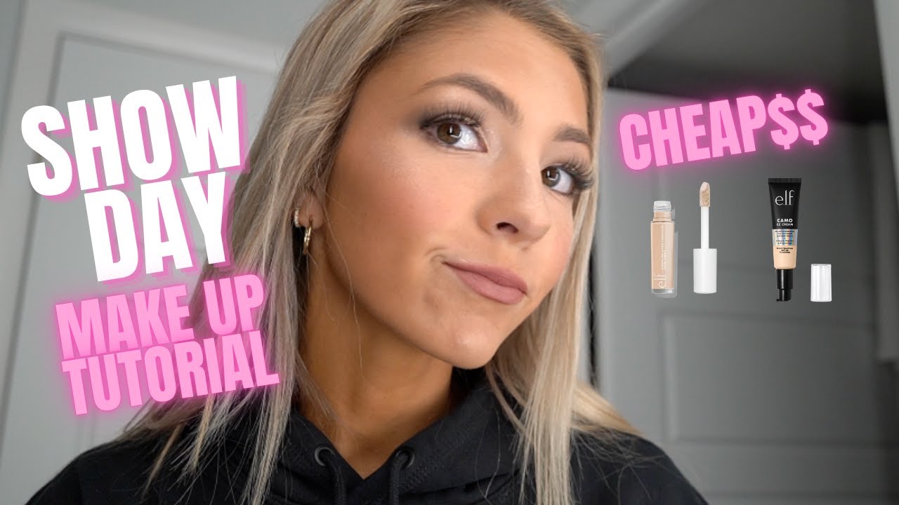 SHOW DAY MAKE UP// CHEAPEST TUTORIAL - YouTube