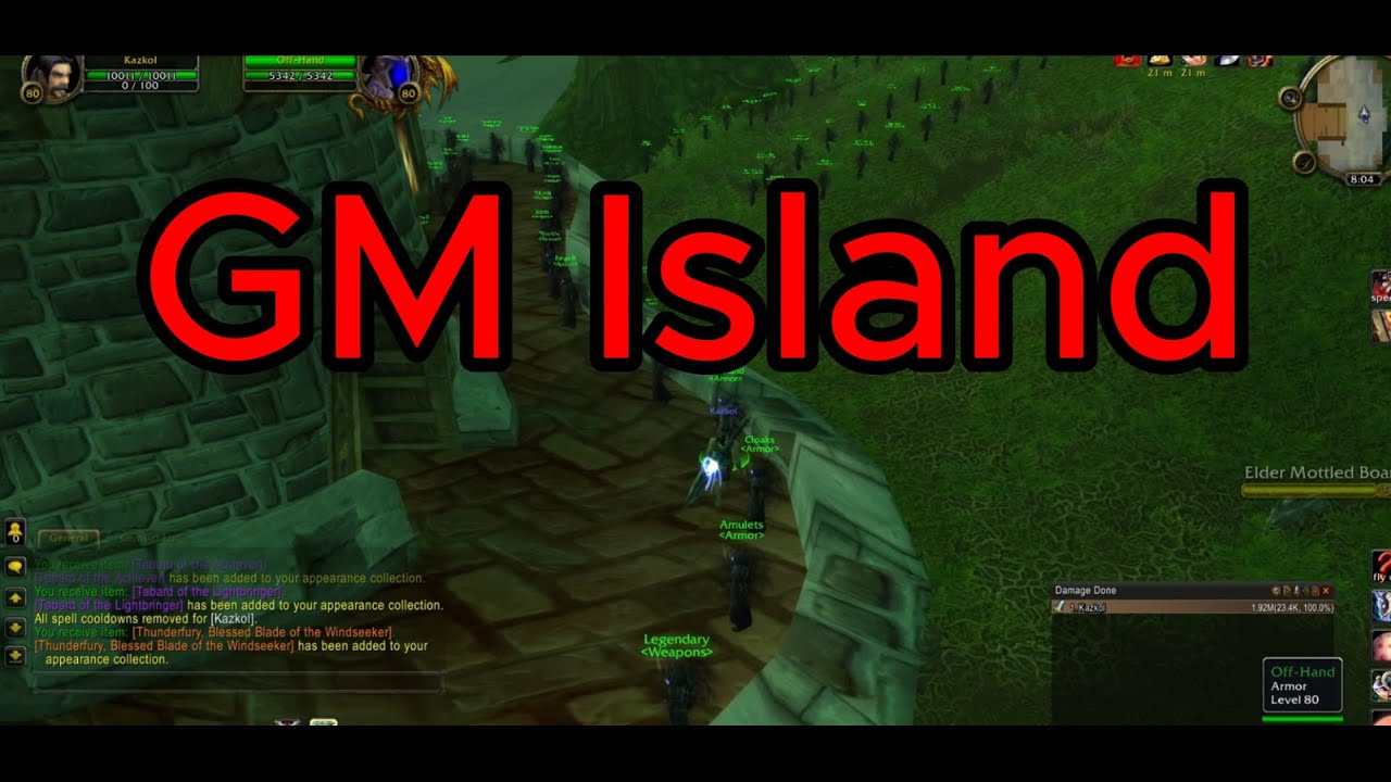 Going to the GM island in WoW and buying items (World of Warcraft) #wow ...