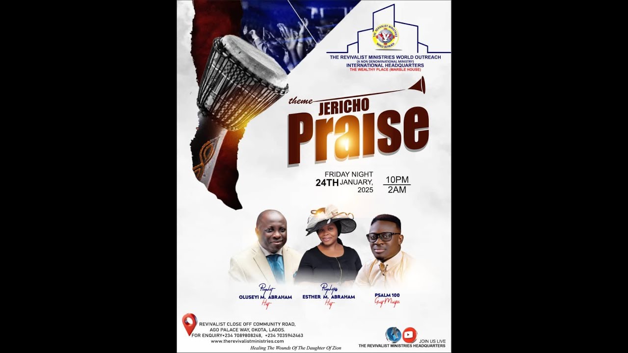 JERICHO PRAISE WITH PROPHET OLUSEYI M. ABRAHAM - YouTube