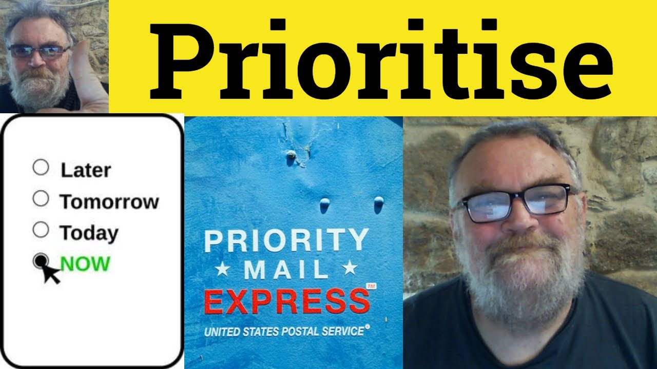 😎 Prioritize Meaning - Prioritise Defined - Prioritize Examples ...