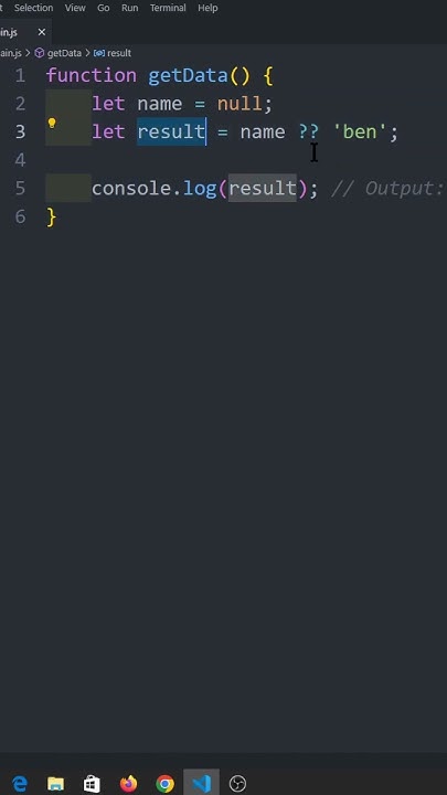 Javascript Null Coalescing Operator Shorts Youtube
