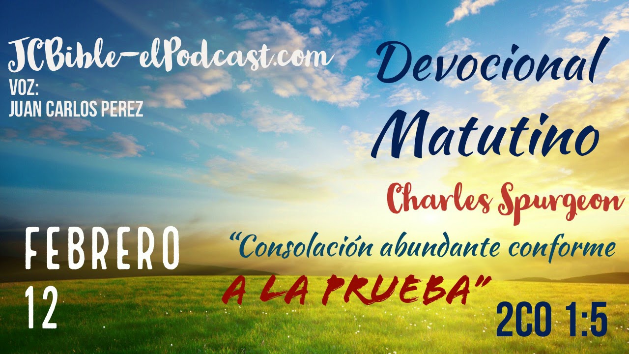 Devocional Matutino 12 Febrero "2Co 1:5" - YouTube
