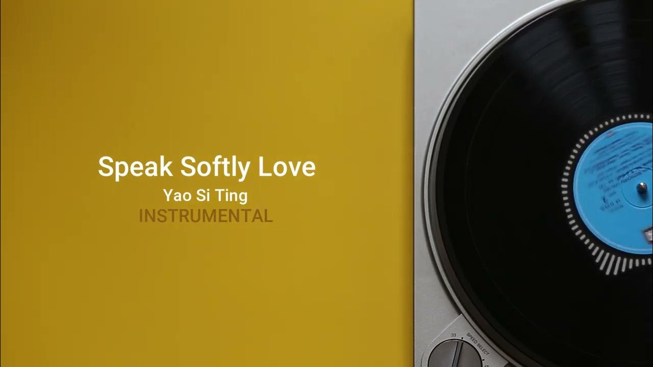 Speak Softly Love - Instrumental - YouTube