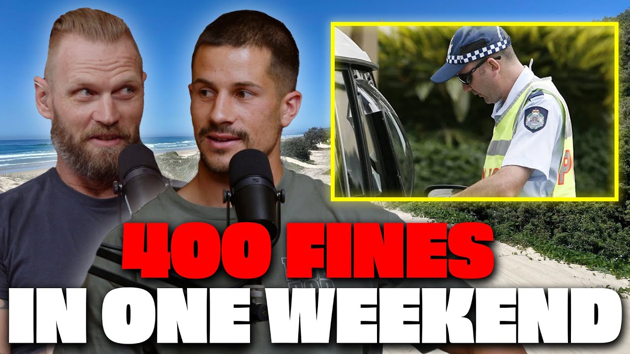 Queensland Police give 400 fines on Teewah Beach - YouTube