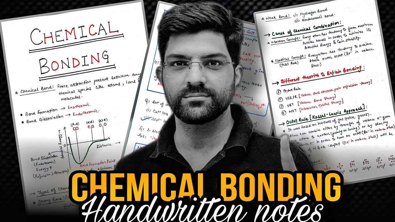 Chemical Bonding handwritten notes | Mohit Dadheech sir | Neet notes ...