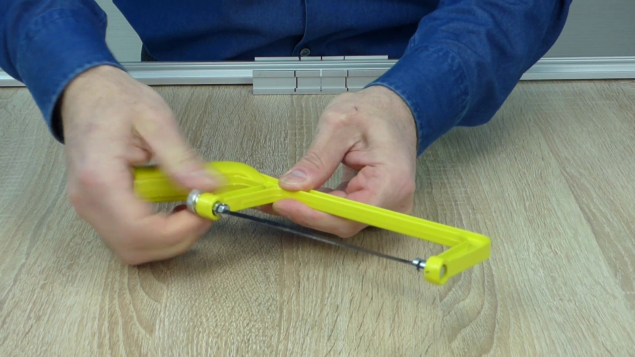 Come tagliare un profilo in alluminio - YouTube