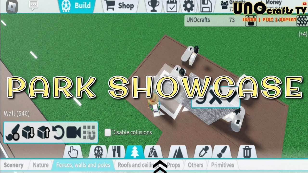 Park Showcase in THEME PARK TYCOON | ROBLOX Gameplays - YouTube