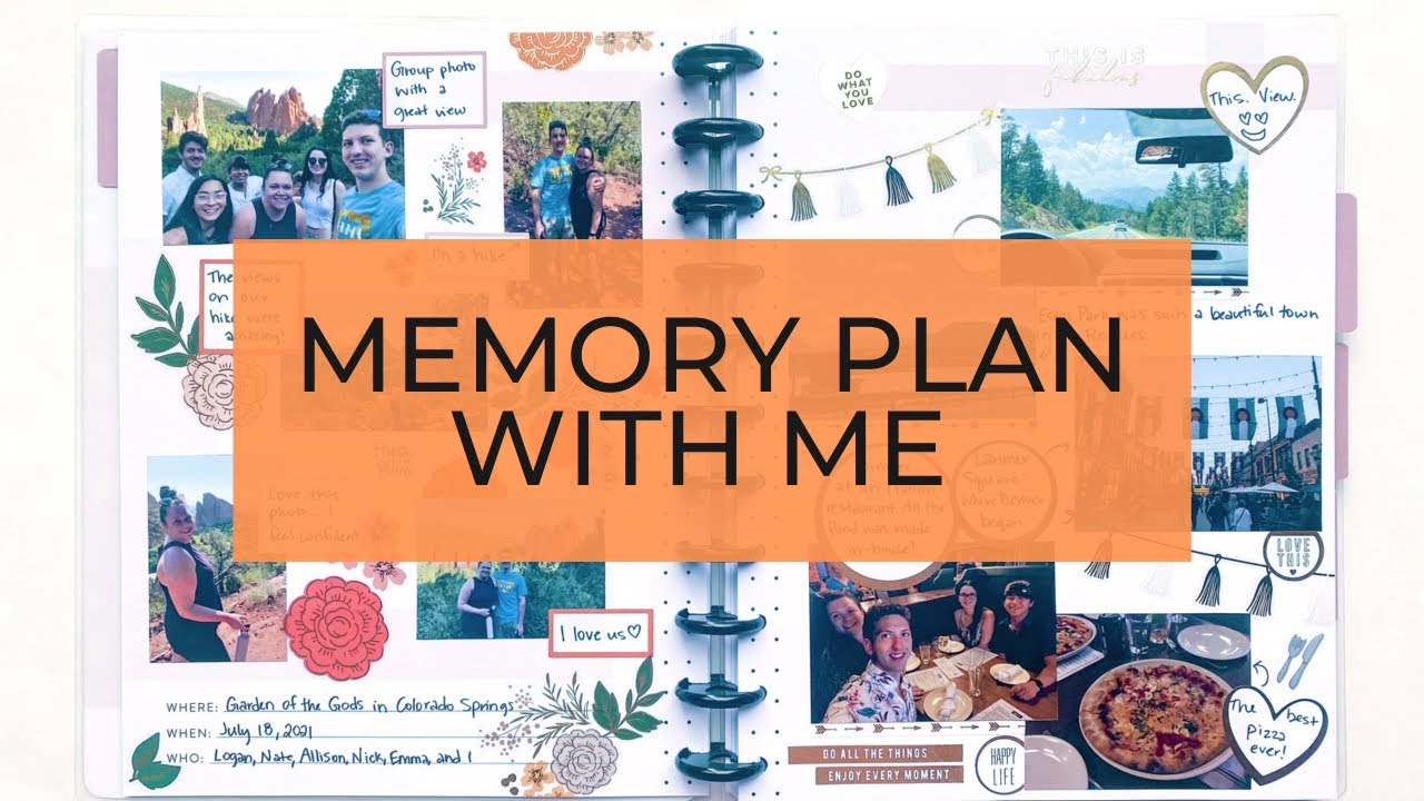 Memory Plan with Me! | Colorado Trip 2021 Part 2 | Happy Planner Memory ...
