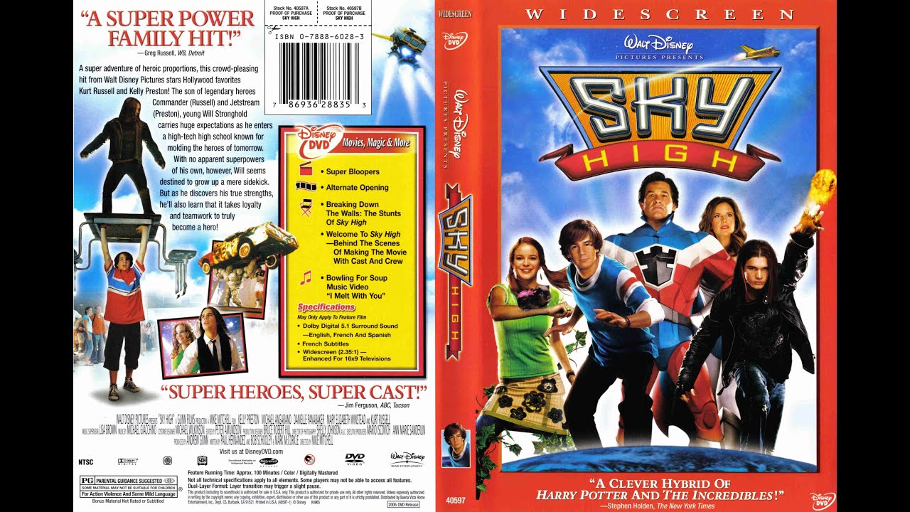 Opening to Sky High 2005 DVD (Widescreen Edition) - YouTube