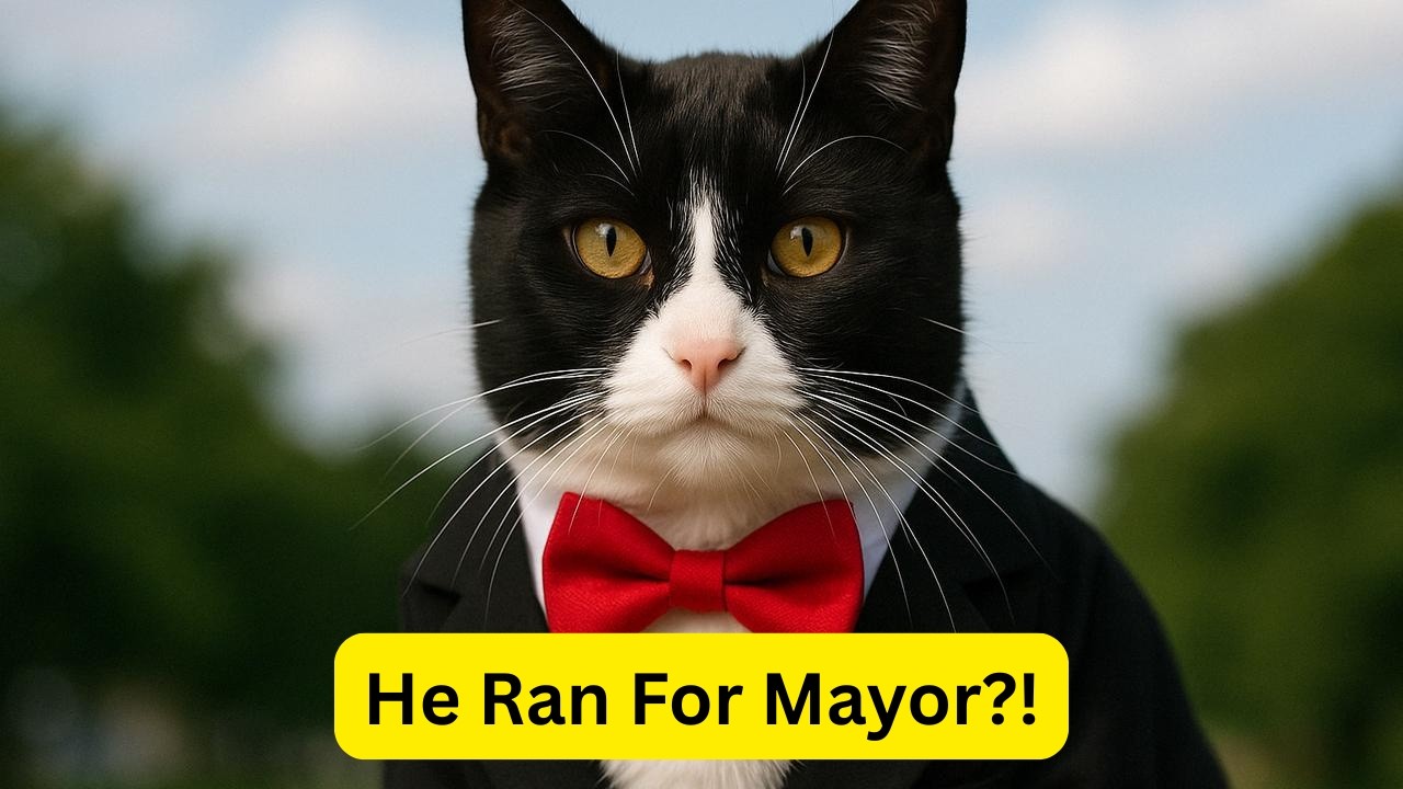 Fur-Real?! This Cat Actually Ran for Mayor! - YouTube