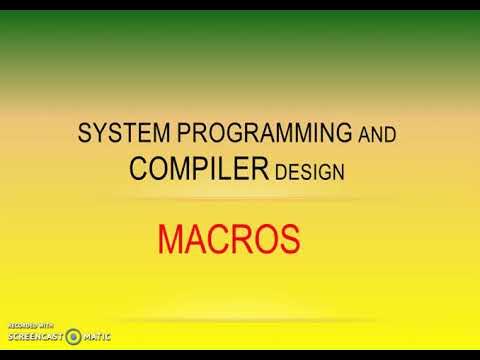 Macro Definition || macros in system programming | introduction and ...
