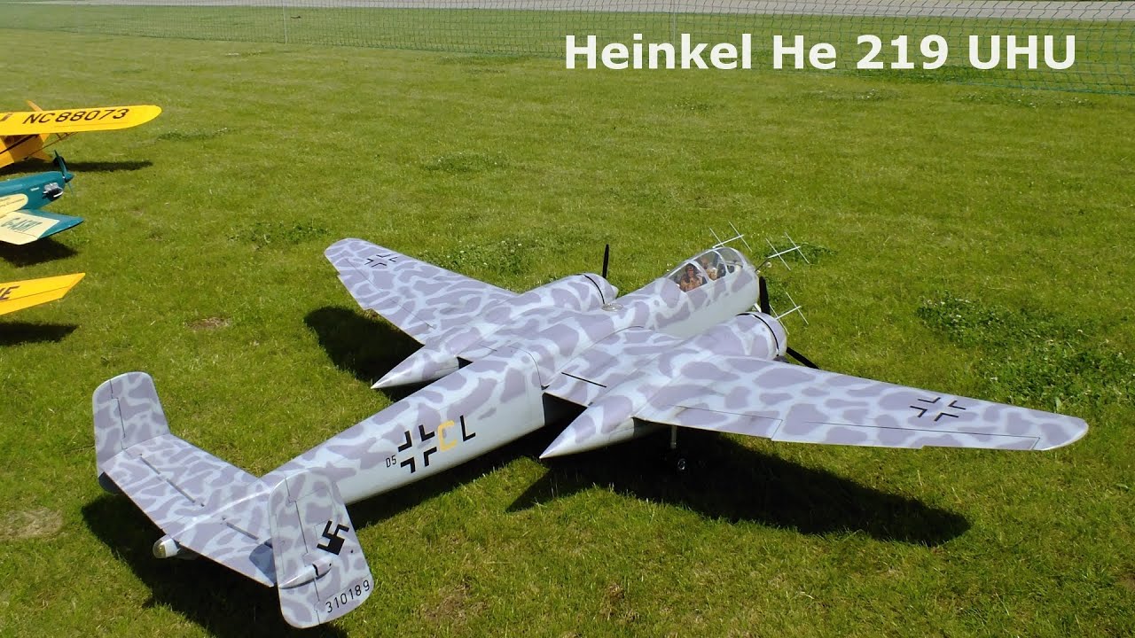 Heinkel He 219 UHU Electric Powered Scale RC Airplane 2016 YouTube Heinkel He 219 UHU Electric Powered Scale RC Airplane 2016 YouTube