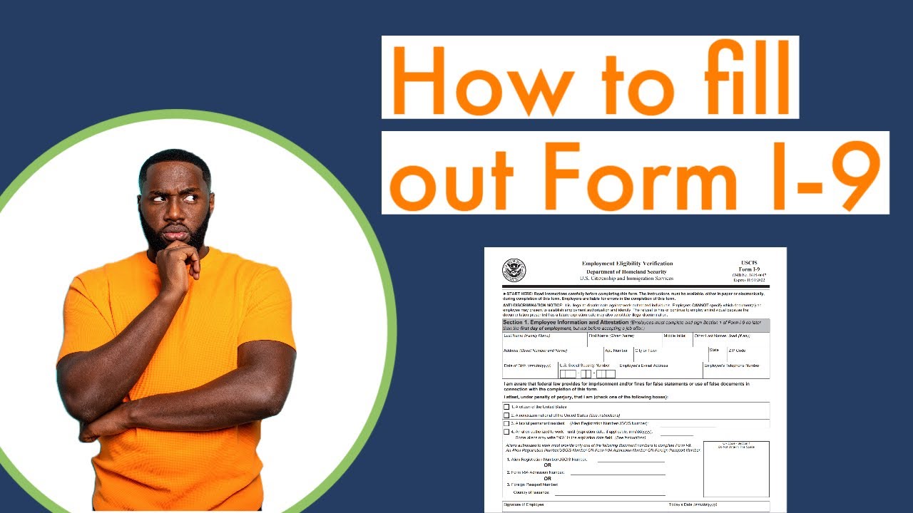 How to fill out Form I-9 - YouTube