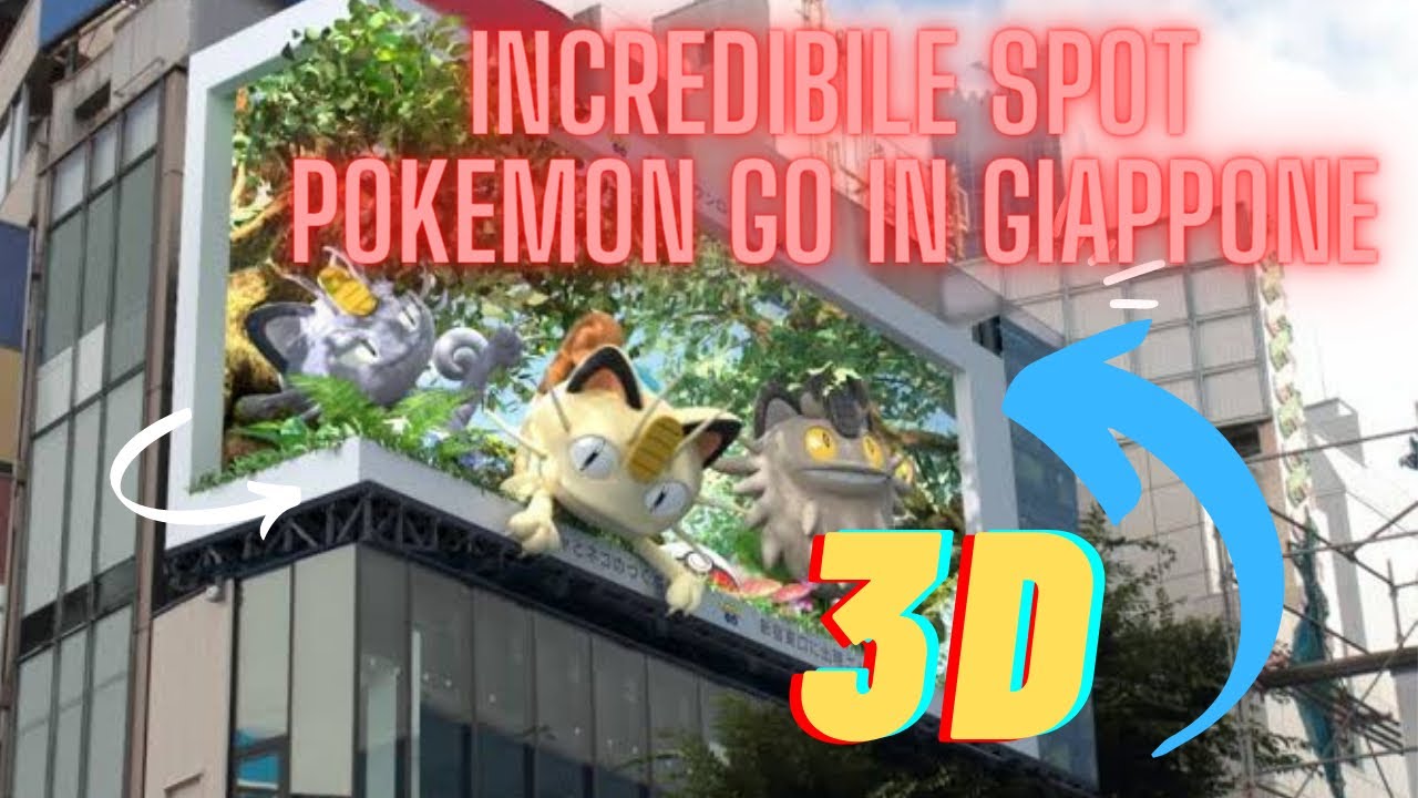 Pokemon go spot 3d in japan (Shinjuku) - YouTube
