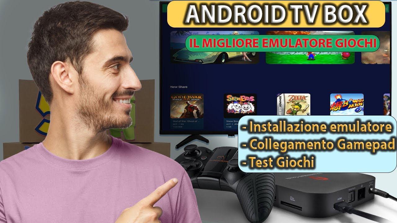 Installare il miglior emulatore giochi su Android Tv Box - YouTube