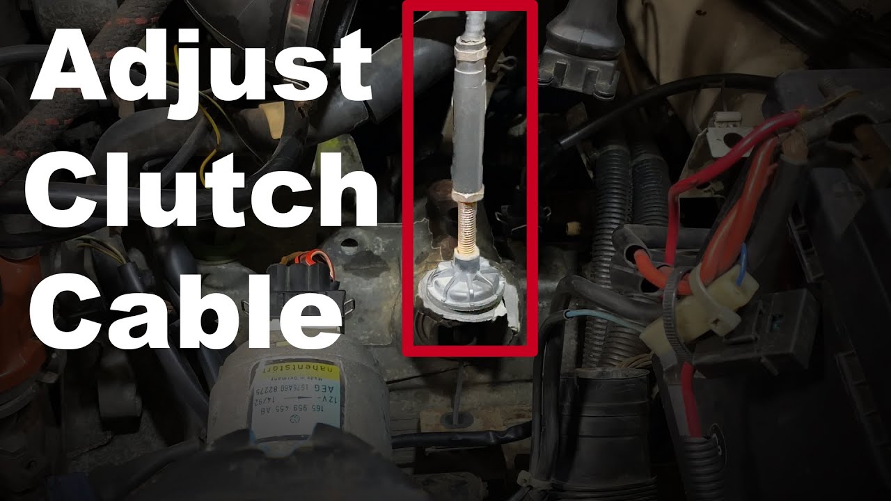 VW Clutch Cable Adjustment - YouTube