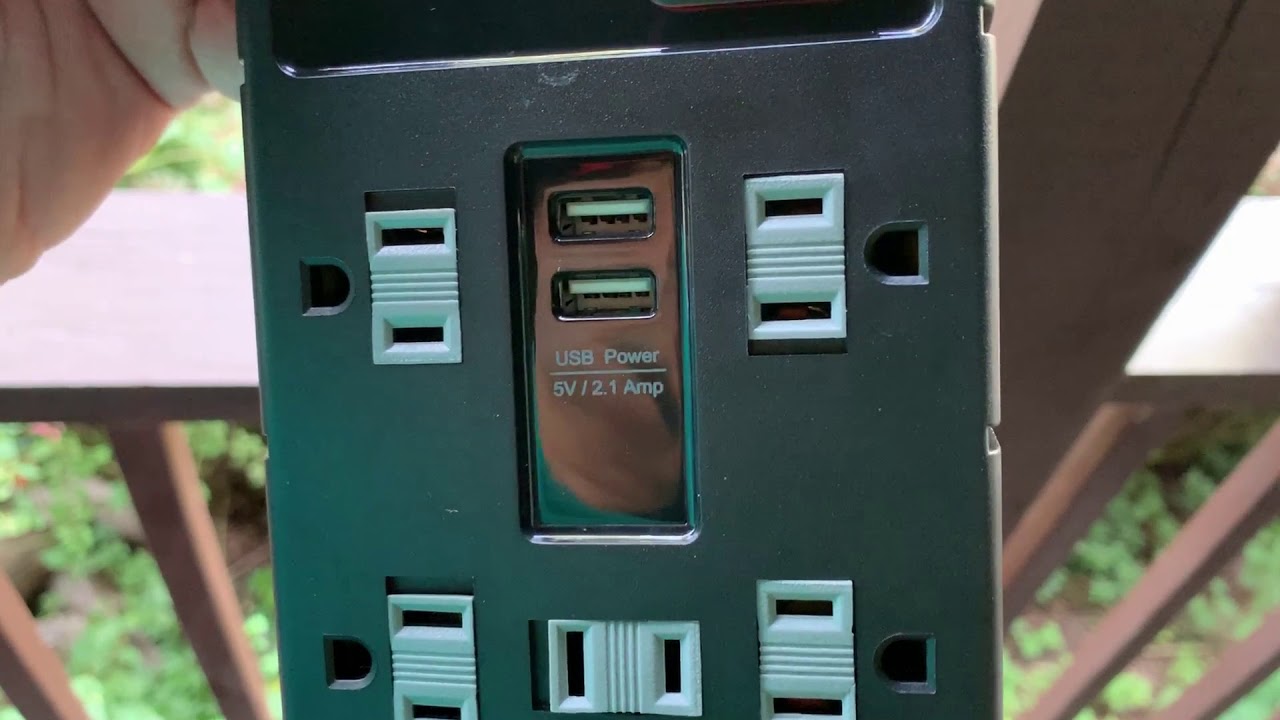 Dynex 12 Outlet 2 USB Surge Protector Strip DX-SF127 - (09-2019) - YouTube