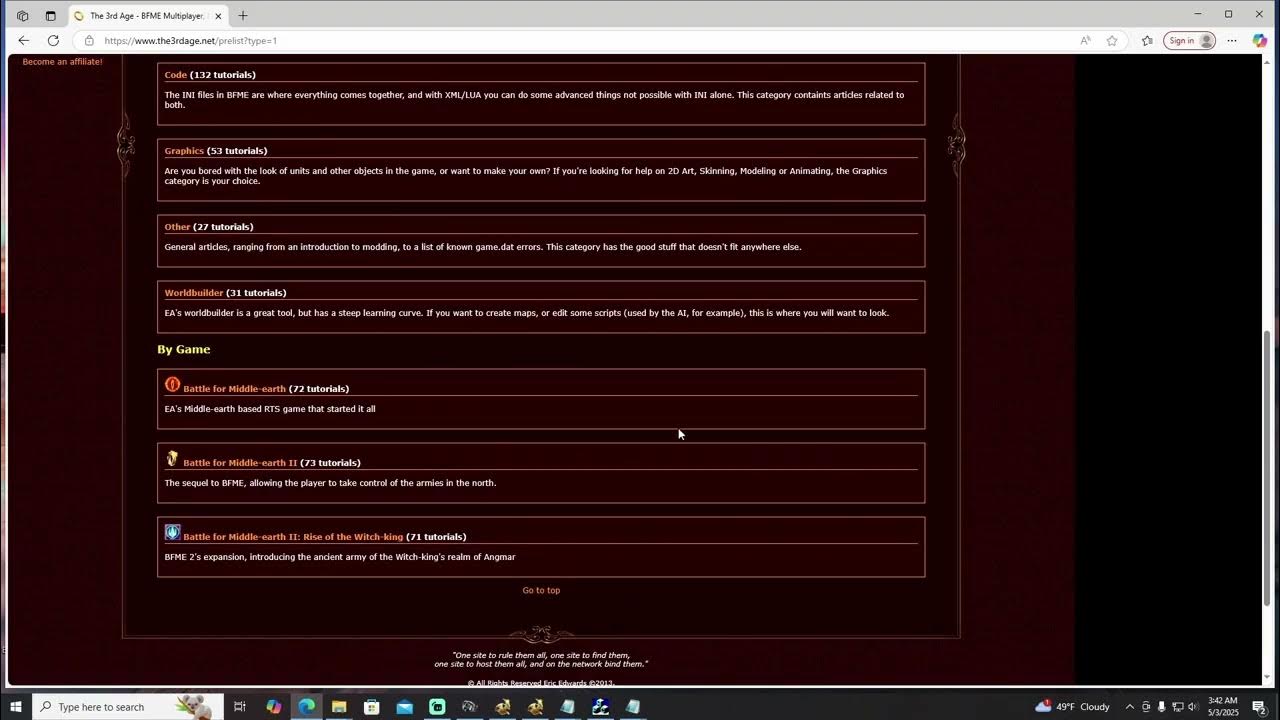 BFME Modding Tutorials: Episode 1--Getting Started and Changing Unit/Structure Costs & Values ...