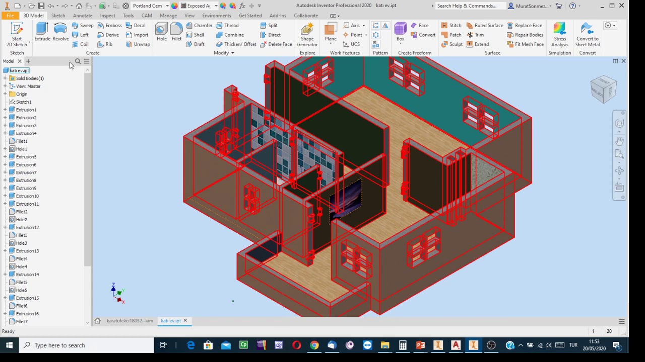 Dimensioning in Inventor - YouTube