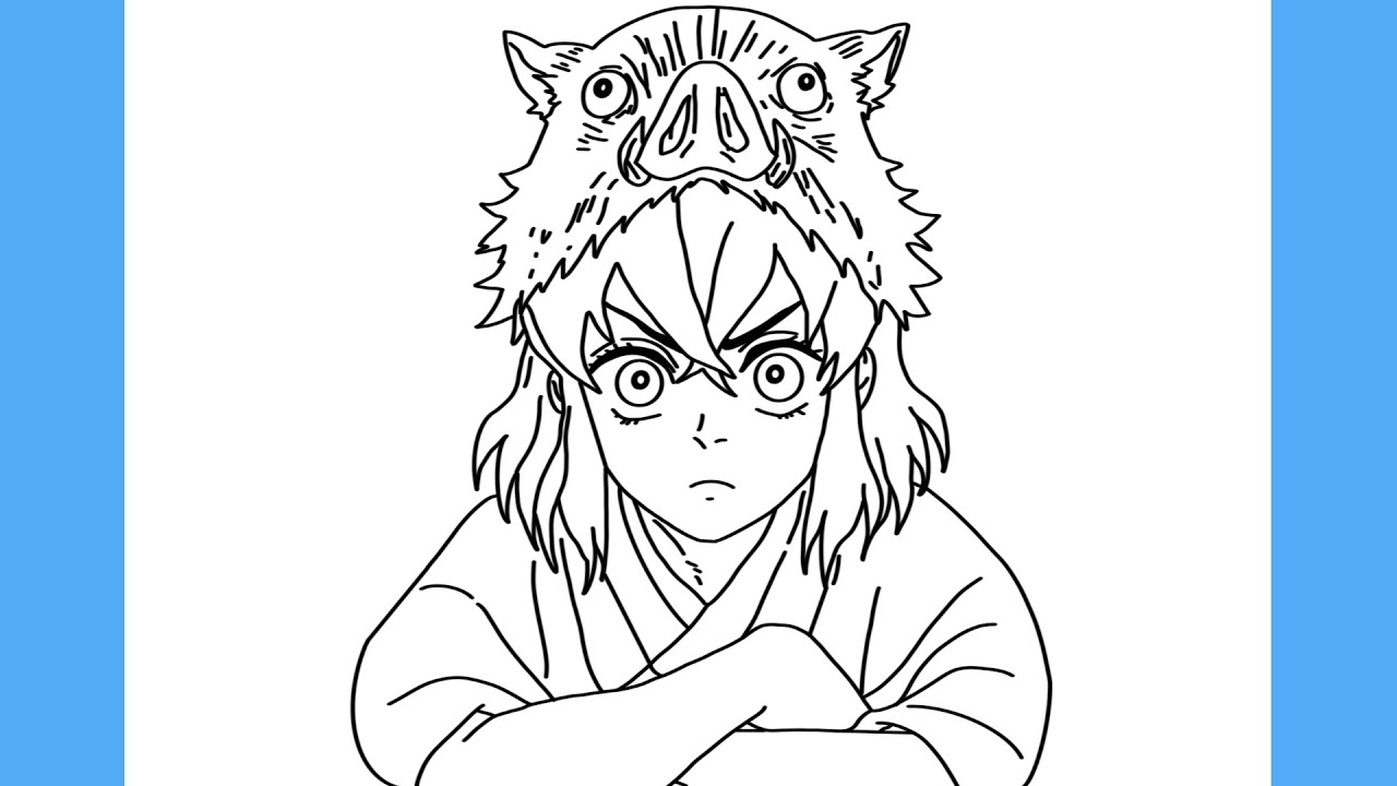 HOW TO DRAW INOSUKE HASHIBIRA - DEMON SLAYER (Kimetsu no Yaiba) - YouTube
