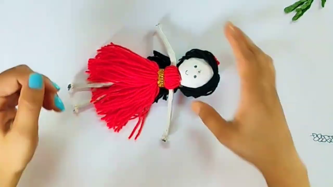 How to make yarn / woolen doll at Home l easy doll making Tutorial ...