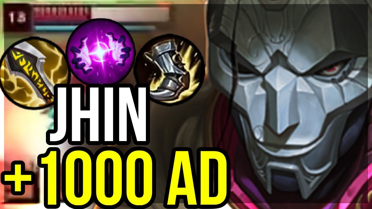 ¡JHIN +1000 DE AD! MEJORES OBJETOS Y RUNAS PARA JHIN ADC | League of ...