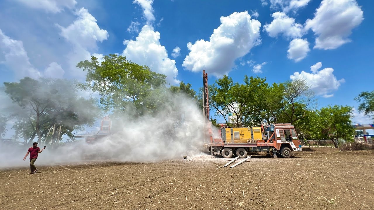 Borewell Drilling - 20 Hp water journey 295 Feet Deep Boring | Coconut ...