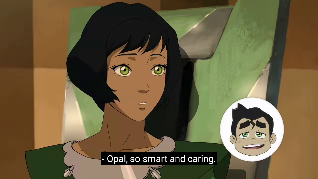 The legend of korra | Bolin emotional about Opal - YouTube