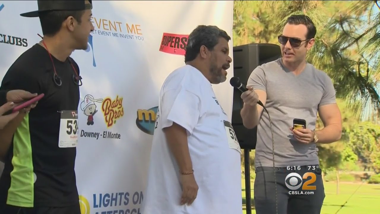 Our Peter Daut Emcees 'Bubble Fun Run' - YouTube